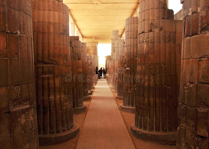 Giant Columns of Historical Building in Egypt Stock Image - Image of ...
