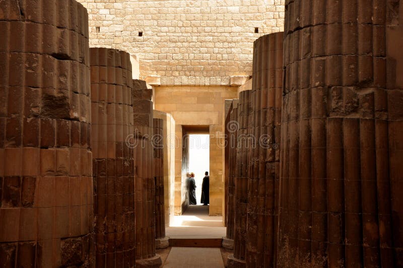 Giant Columns of Historical Building in Egypt Stock Photo - Image of ...