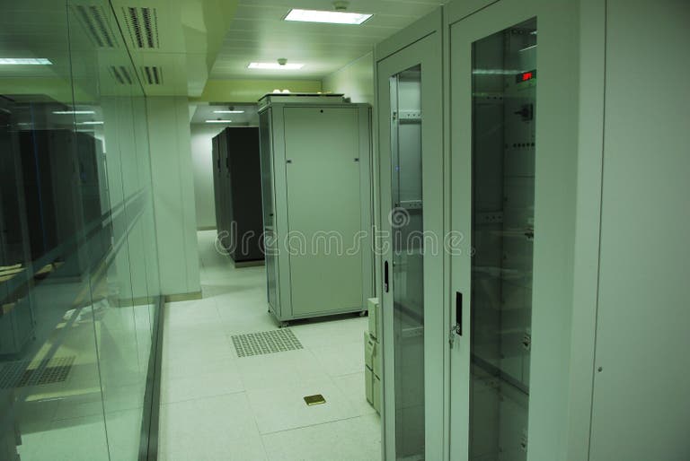 Giant Computer Servers Room Stock Photo - Image of equipment ...