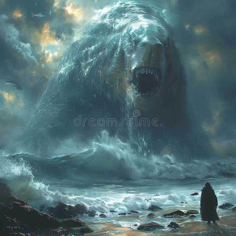 Giant Creatures Beneath the Ocean Stock Photo - Image of cryptic ...