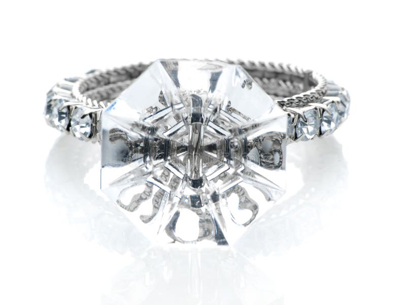 Giant Diamond Ring Front View Stock Photo - Image of eternal, huge ...