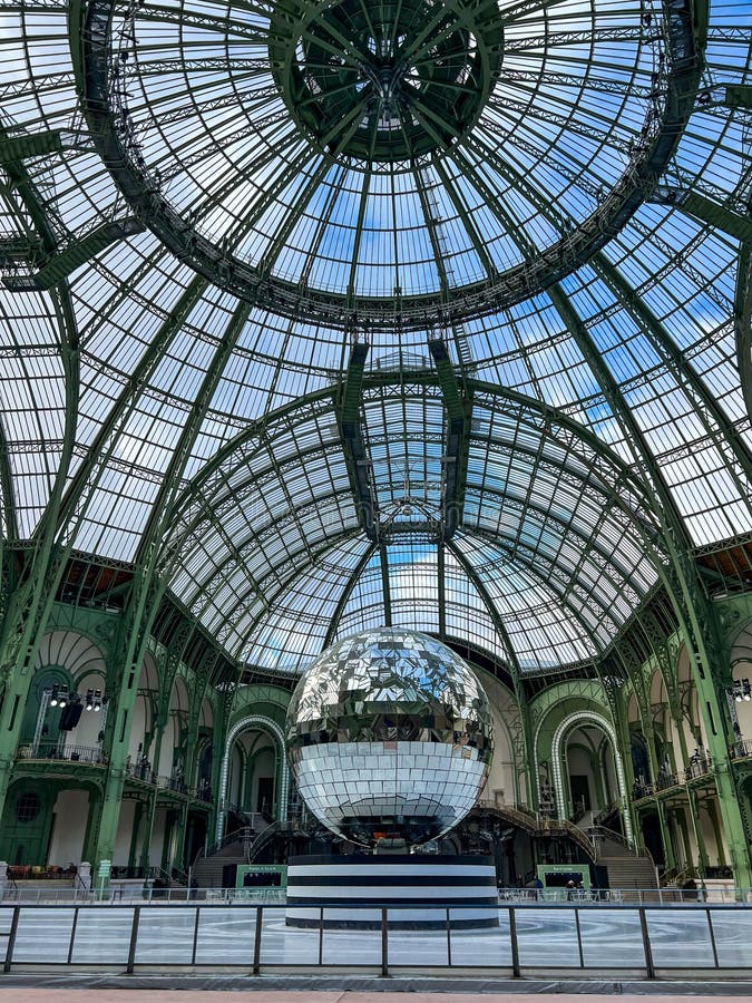 Giant Disco Ball Empty Grand Palais Skating Rink Stock Photos - Free ...