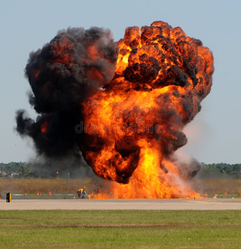 Giant explosion stock photo. Image of flame, detonation - 11655416