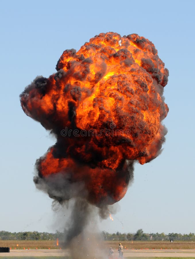 Giant explosion stock image. Image of fiery, burning - 11961605