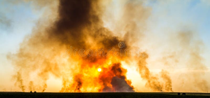 Giant explosion stock image. Image of fiery, burning - 11961605