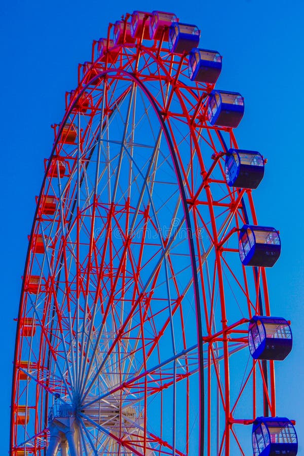 Giant Ferris Wheel Structure Stock Photo - Image of leisure ...