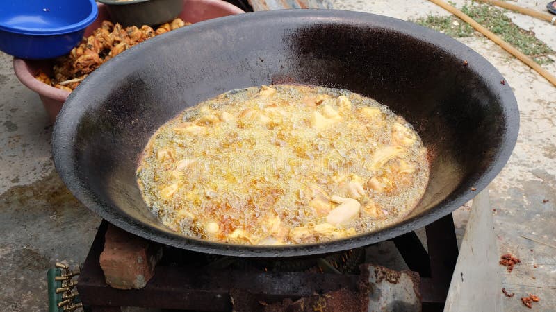 Giant frying pan stock image. Image of large, foodstuff - 61396265