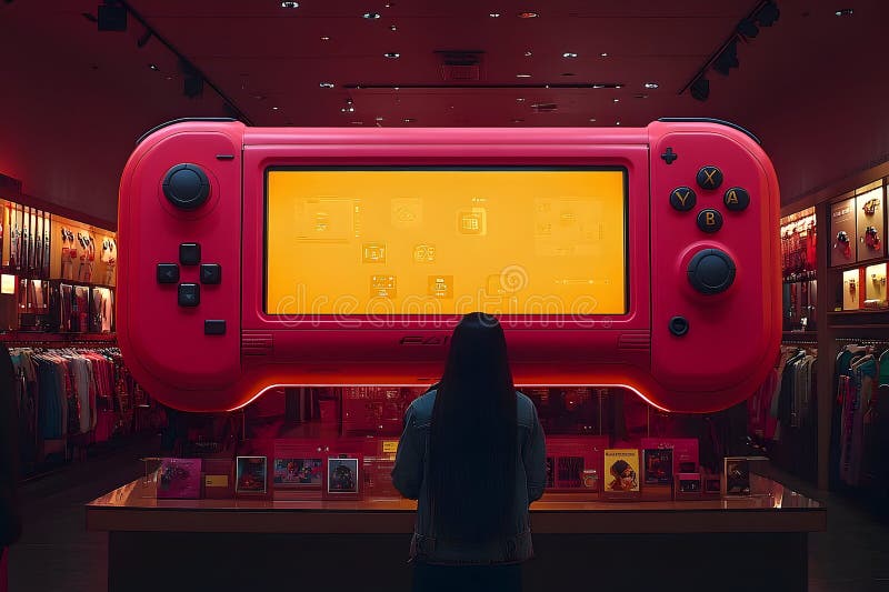 Giant AI Game Console stock illustration. Illustration of design ...