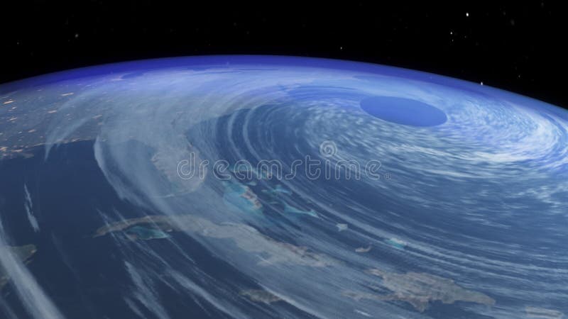 Giant Hurricane Viewed from Space Stock Video - Video of hurricane ...