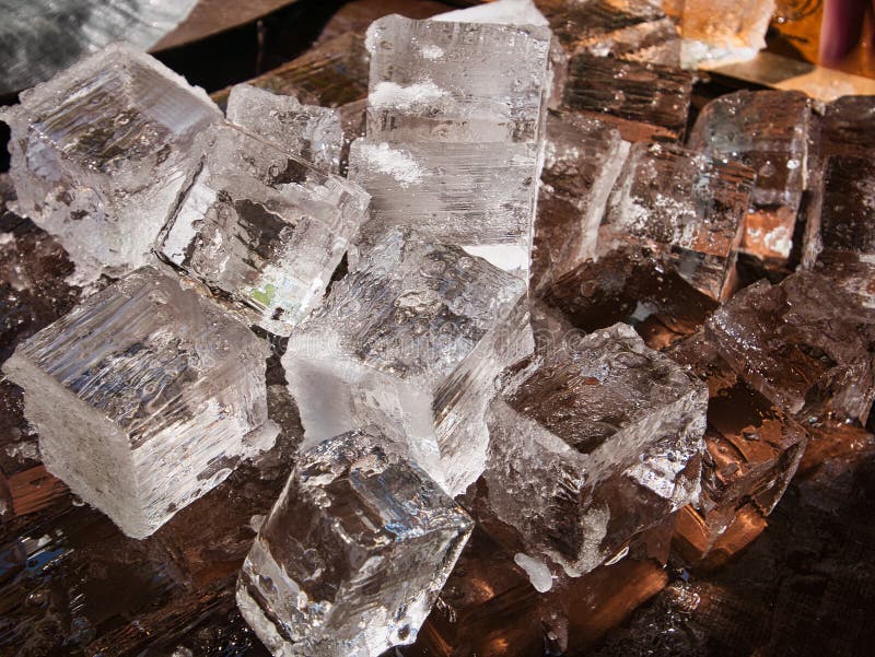 Giant Ice Cubes for Drinks stock image. Image of blocks - 148677909