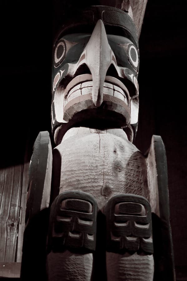 Inuit Totem stock image. Image of inuit, indian, carving - 7302179