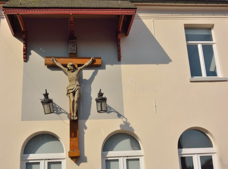 Hanging cross stock image. Image of space, rough, christian - 31092781