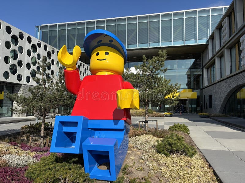 Giant Lego Minifigure Front Headquarters Billund Denmark Stock Photos ...