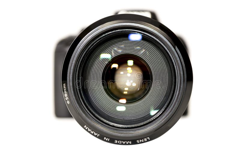 Giant lens stock photo. Image of dslr, white, lens, digital - 28557346