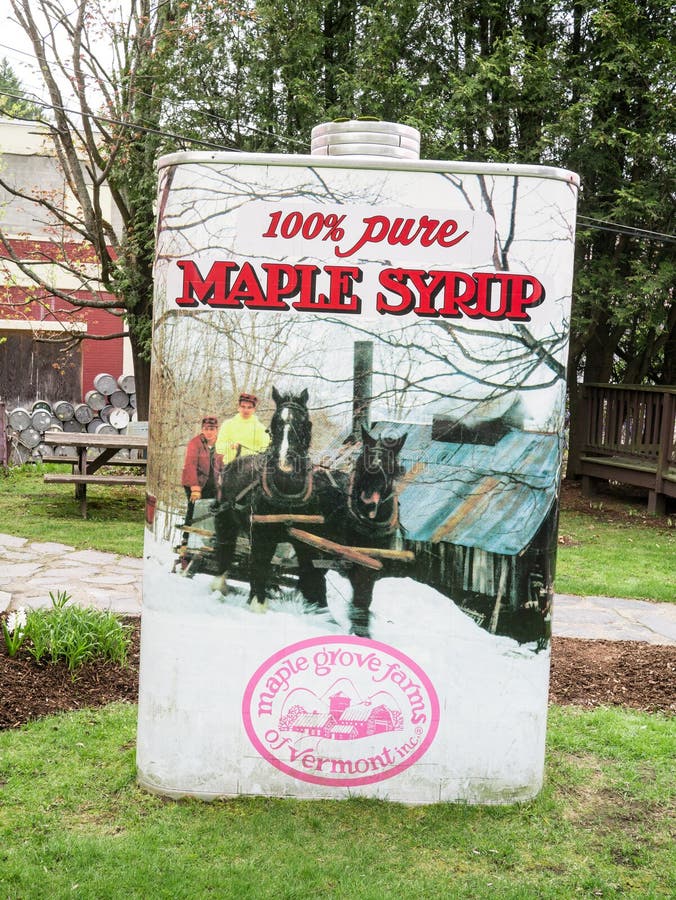 Giant Maple Syrup - St. Johnsbury Vermont Editorial Stock Photo - Image ...