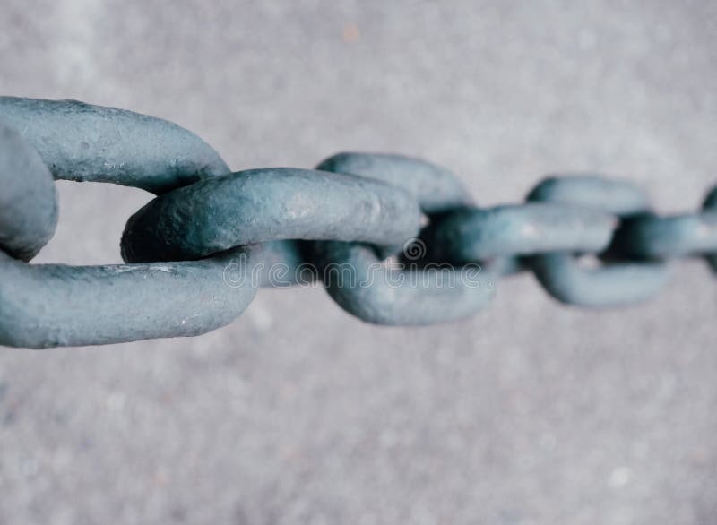 A Giant Metal Chain. Links of an Iron Chain Close Up Stock Photo ...