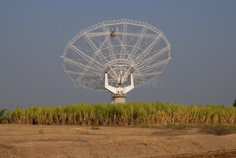Giant Meter-wave Radio Telescope, GMRT, India. Stock Image - Image of ...