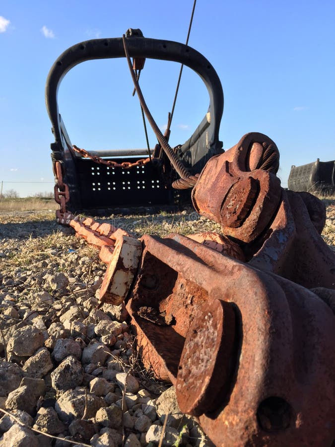 Giant Mining Shovel Bucket. Stock Image - Image of huge, coal: 52688249