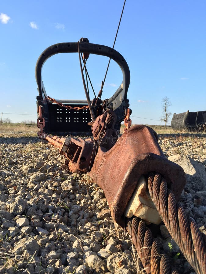 Giant Retired Strip Mining Shovel Bucket Stock Photos - Free & Royalty ...