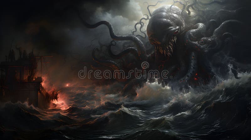 Looming Monster Stock Illustrations – 45 Looming Monster Stock ...