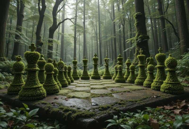 Arboreal Army a Forced Perspective Chess Game with Nature Taking Over ...