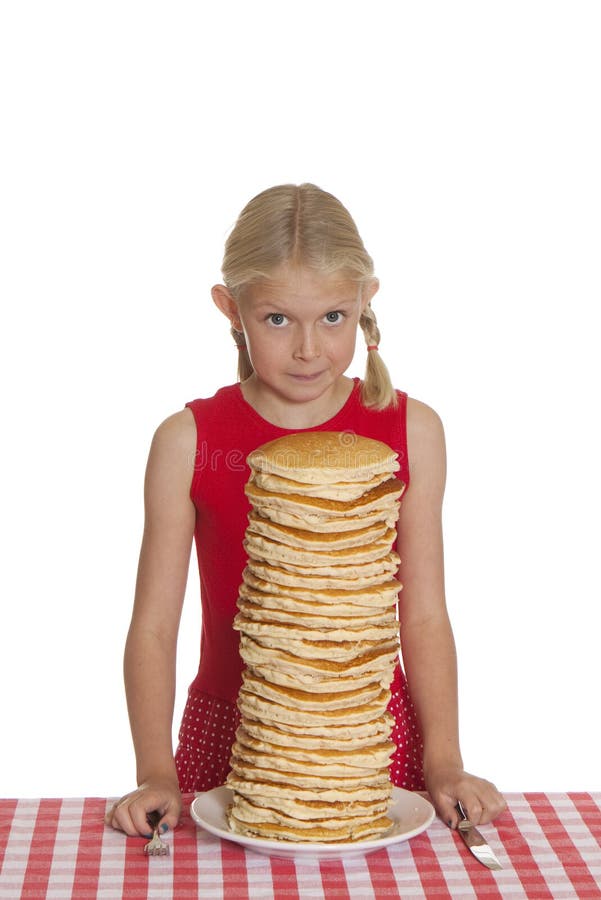Giant Pancake Breakfast stock image. Image of appetite - 21941387