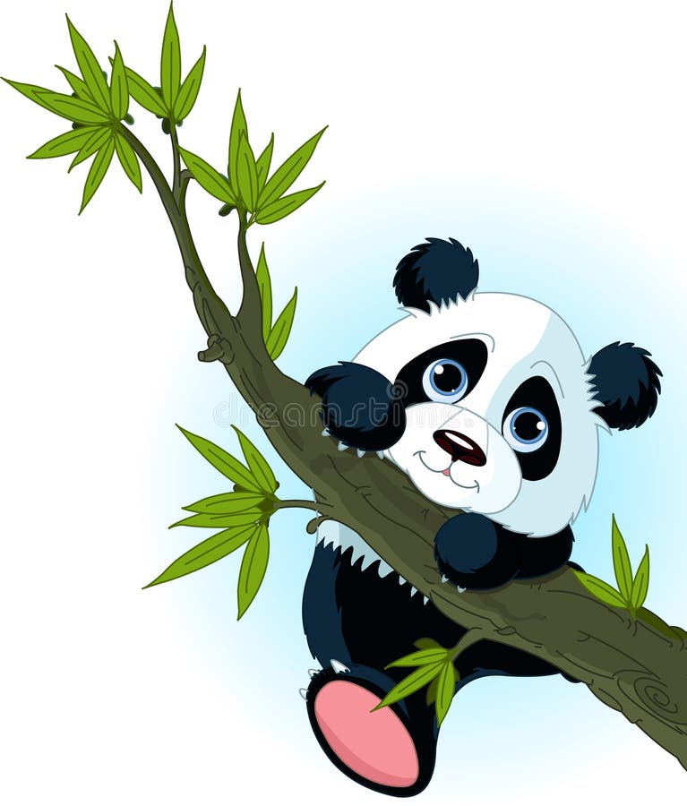 Panda eating bamboo stock vector. Illustration of bamboo - 22216392