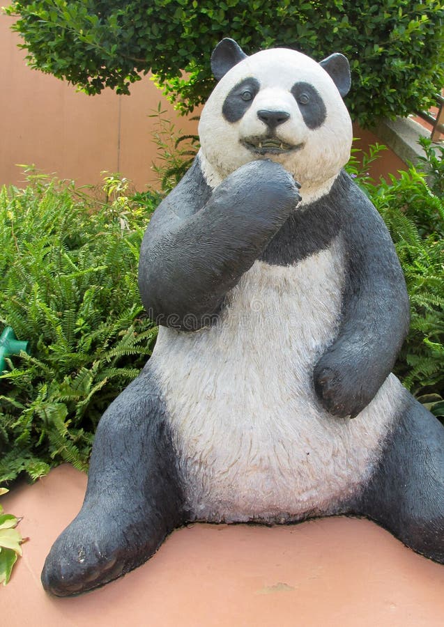 Panda Statue stock photo. Image of endangered, eyes, color - 70112806
