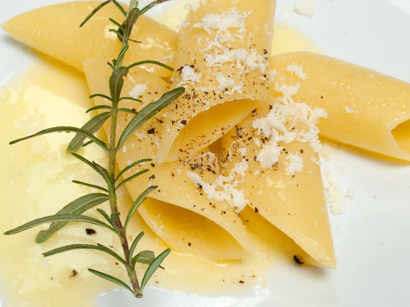 Giant pasta with butter stock image. Image of italy, penne - 28892139