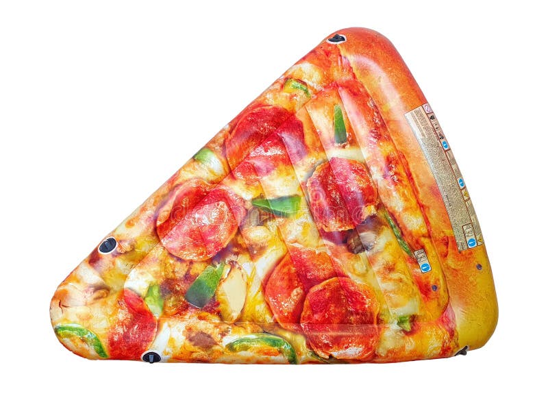 Giant Pizza Shaped Pool Inflatable Float Isolated on White Background ...