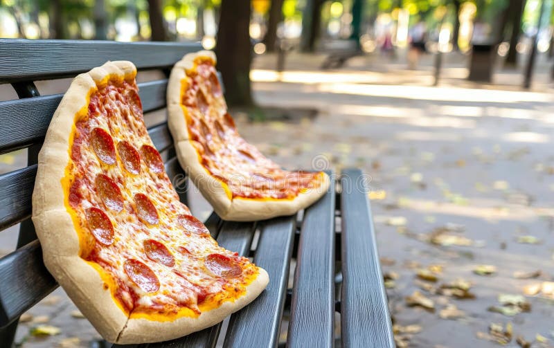 Giant Pizza Slice Benches Stock Photos - Free & Royalty-Free Stock ...