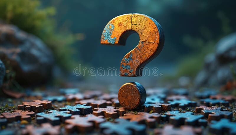 Question Mark Jigsaw Puzzle Piece Search Solution Stock Illustrations ...