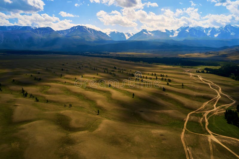 GIANT RIPPLE FLOW in KURAI STEPPE. Stock Photo - Image of altai, giant ...