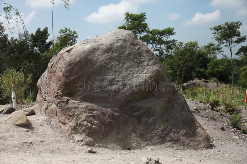 The Giant Rock on the Ground Stock Image - Image of sculpture, memorial ...