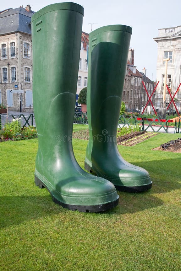 Giant rubber boots editorial image. Image of giant, outdoor - 17766205