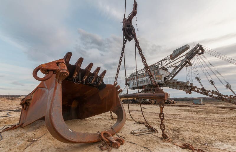 Bucket chain excavator stock photo. Image of digging - 10430344