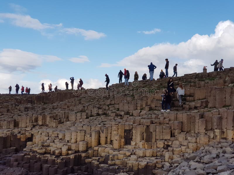 Giant S Causeway Stone Formation Editorial Photo - Image of building ...