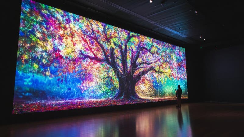 A Giant Screen Features a Dynamic Digital Tree that Expands As Recycled ...