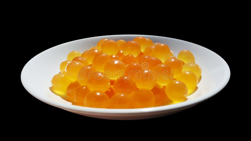 Giant Sea Catfish Roe, Arius Thalassinus, Fish Eggs on Plate with Path ...