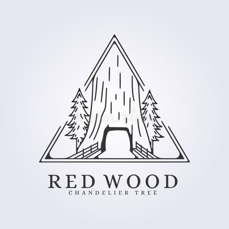 Tree Sequoia Logo Vector Illustration Stock Illustrations – 52 Tree ...