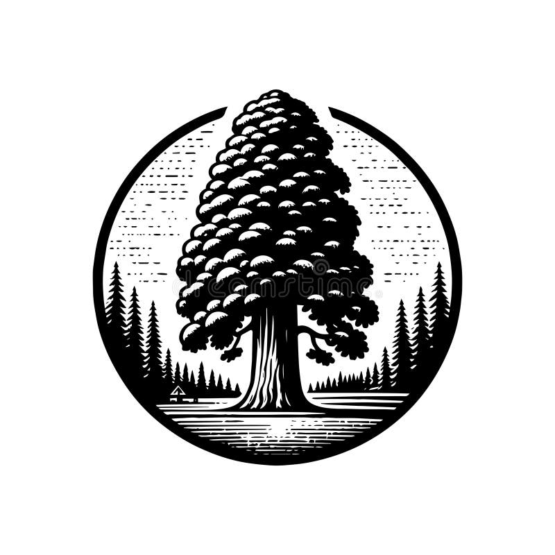 Giant Sequoia, Big Mahogany, Symbol of USA - AI Generated Image Stock ...