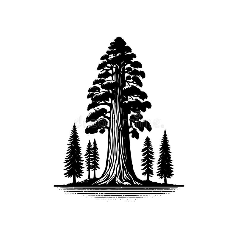 Giant Sequoia, Big Mahogany, Symbol of USA - AI Generated Image Stock ...