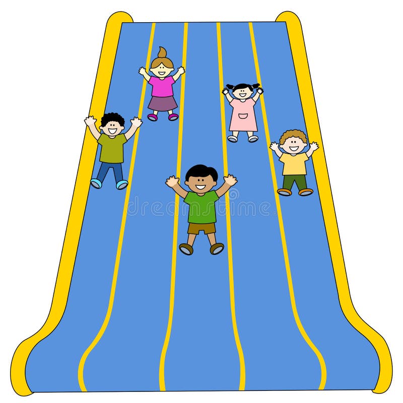 Giant Slides stock vector. Illustration of play, enjoy - 14726128