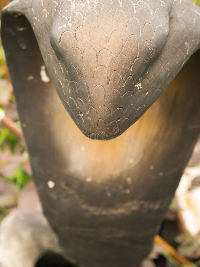 Giant Snake Sculpture stock image. Image of golden, paint - 31465677