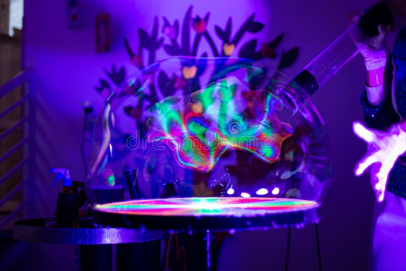 Giant Soap Bubble on the Bubble Show Stock Image - Image of closeup ...