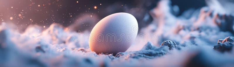 A Giant Softly Glowing Easter Egg Hovers in the Vastness of Space ...