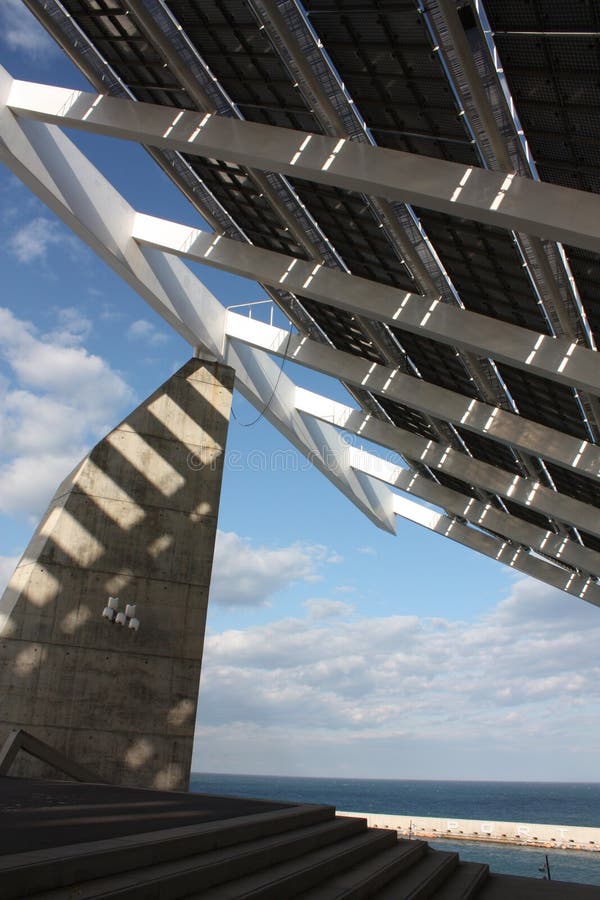 Giant Solar Panel, Barcelona Stock Image - Image of barcelona ...
