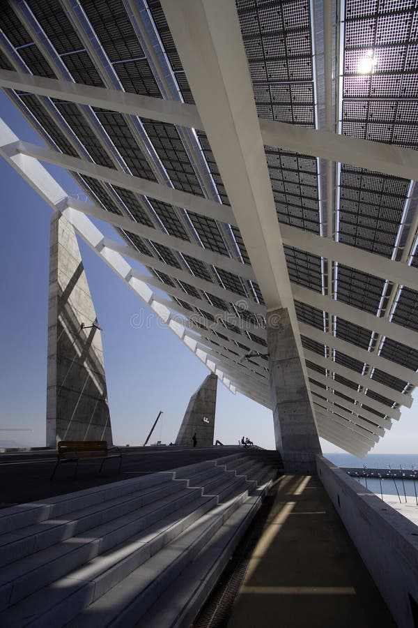 Giant Solar Panel, Barcelona Stock Image - Image of barcelona ...