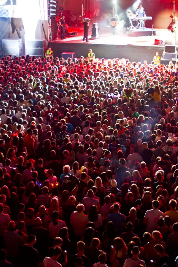Crowd at rock concert stock photo. Image of depth, music - 17930190