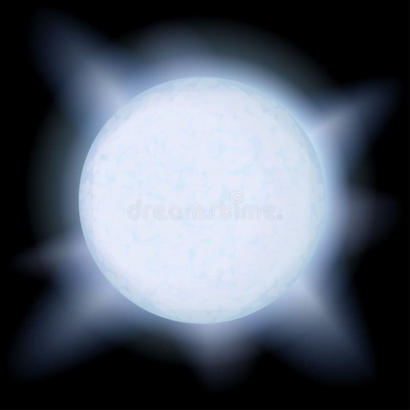 Giant Star, Vector Illustration Of Space Stock Illustration ...